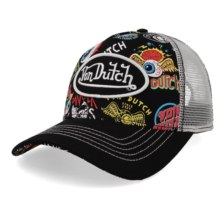 Gorra Von Dutch Jax Trucker Logo Negro Unitalla – 2CAP