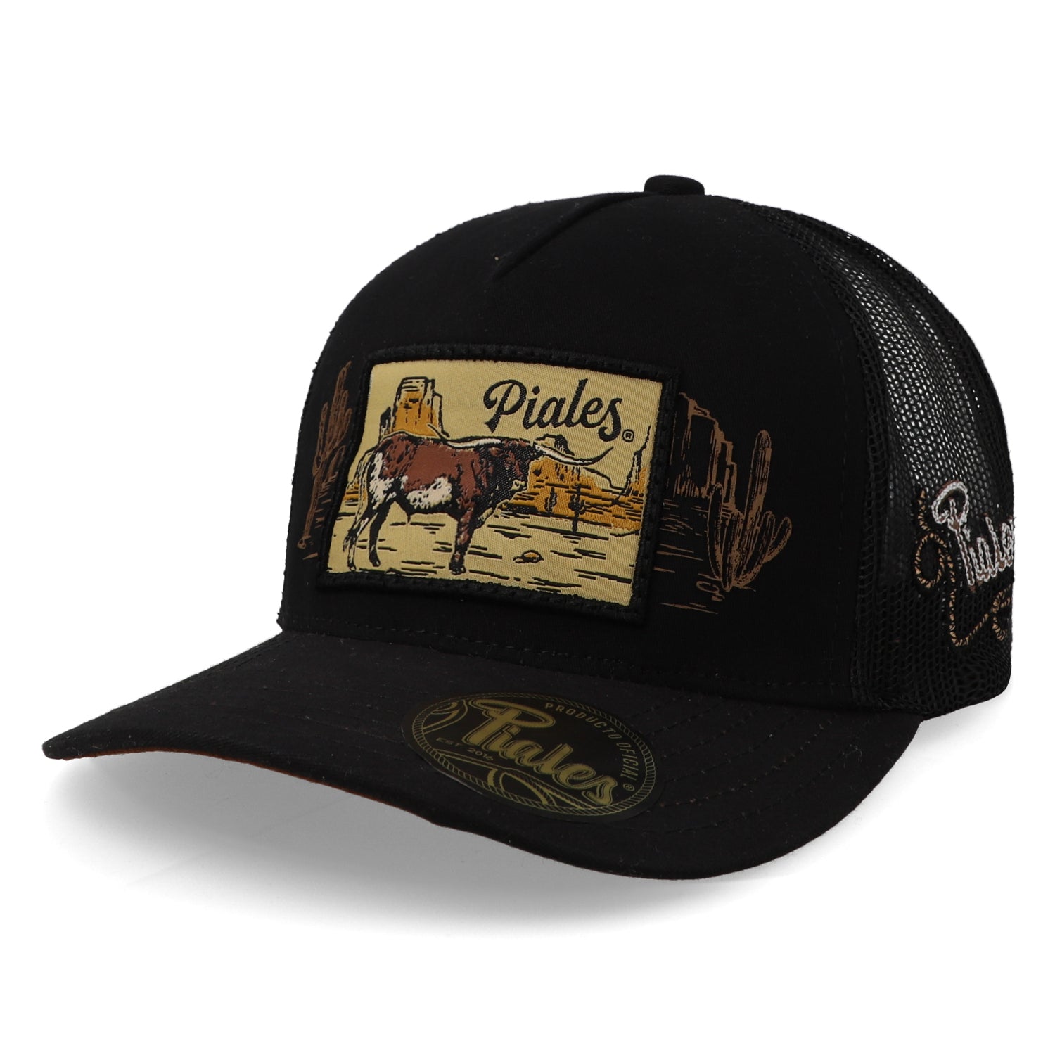 Gorra Piales Sahuaro Long Horn Negro Unitalla – 2CAP
