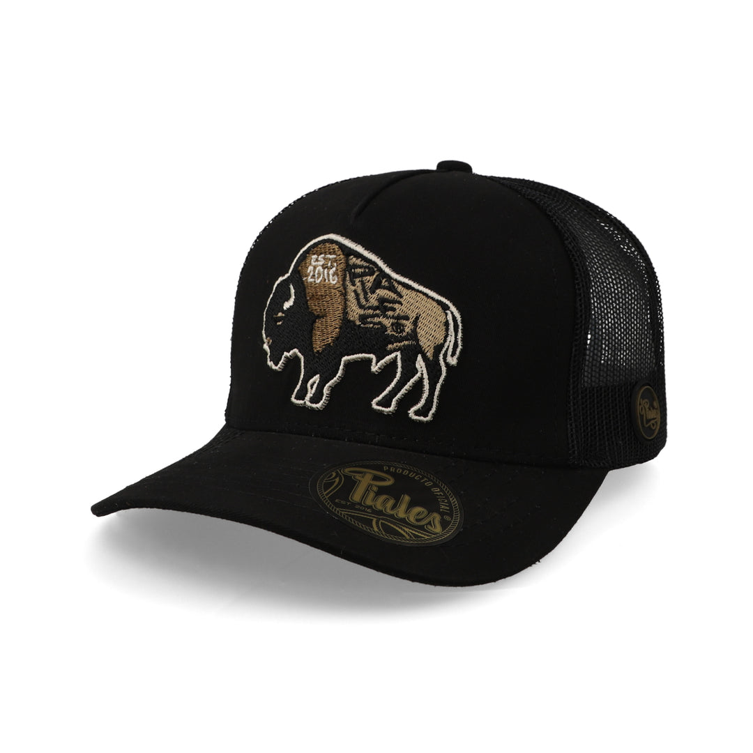 Gorra Piales Búfalo Negra Unitalla – 2CAP