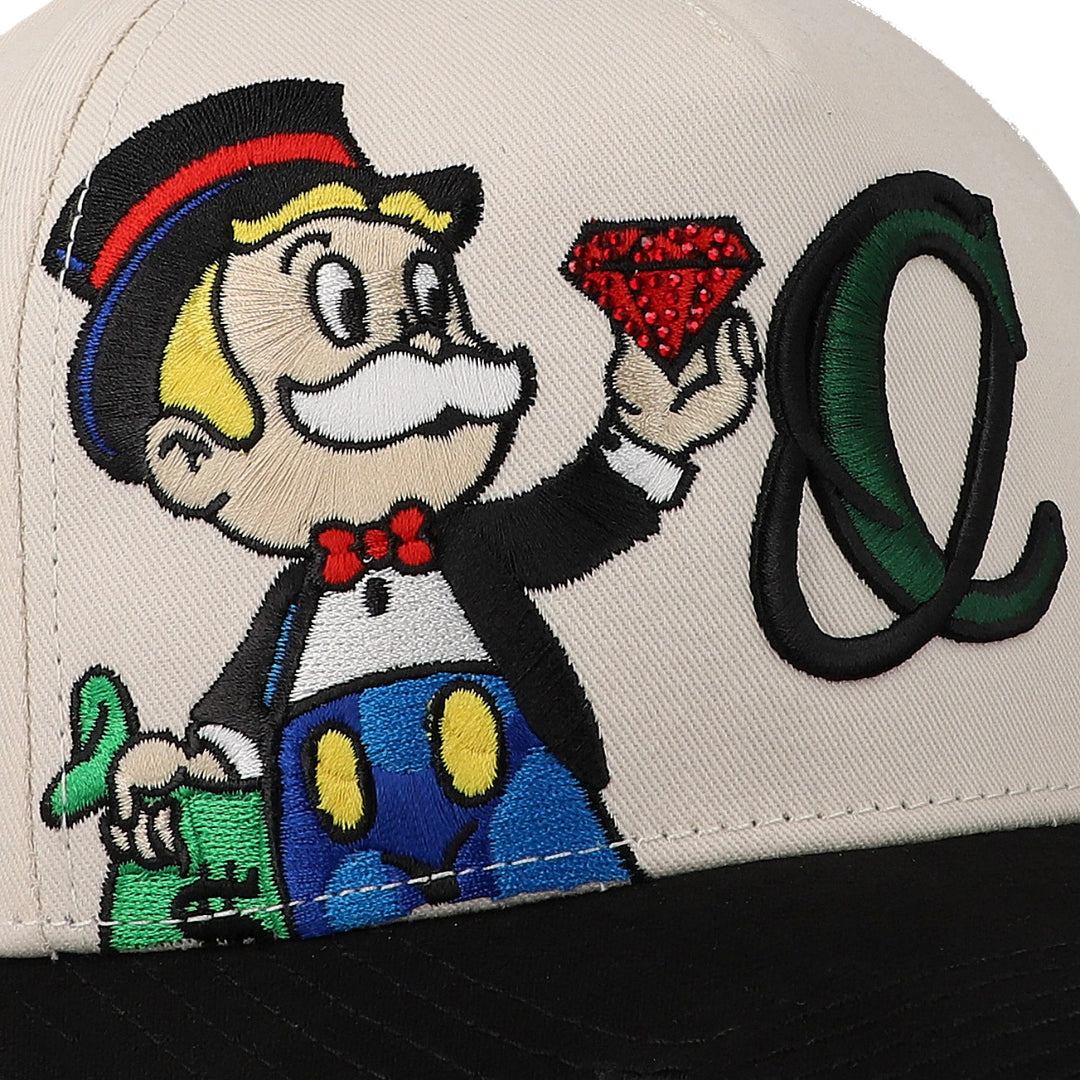 Gorra Cash Only Rico Logo Blanco Curva Cerrado – 2CAP